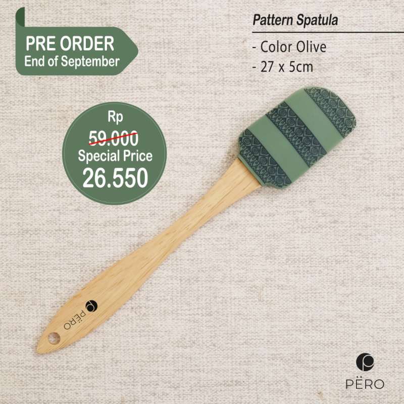 Jual PO SEPTEMBER - PERO PATTERN SPATULA - OLIVE ADANA di Seller Pero ...