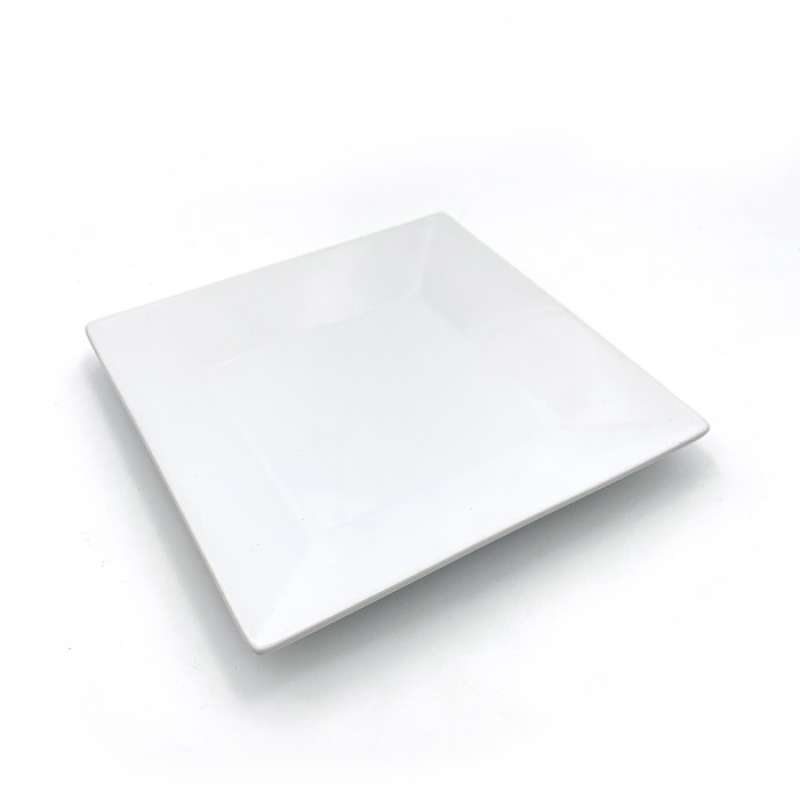 Jual Piring Saji Makan Persegi Kotak Segi 4 Keramik Porselen SNI Putih ...