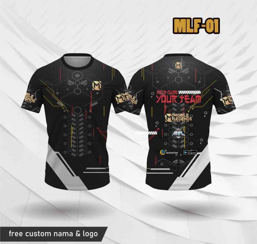 Promo Jersey Mobile Legends Baju Game Lengan Pendek Mlf - Xs Hitam ...
