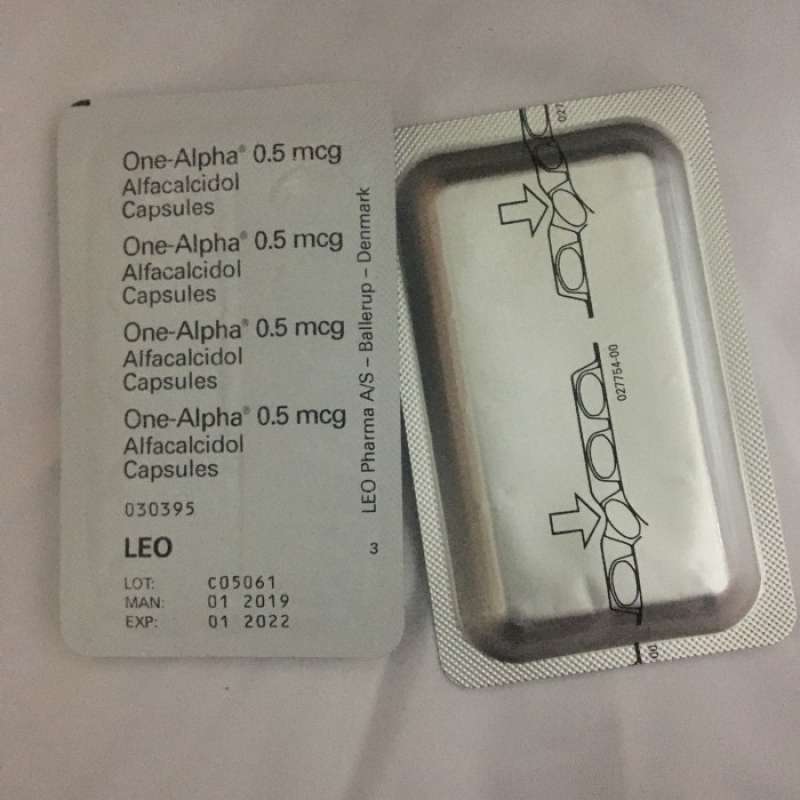 Jual Alpha one Alfacalcidol 0,5 mcg Vitamin D perstrip di Seller ...