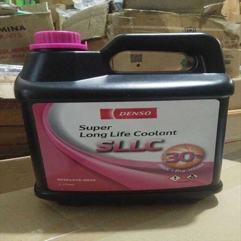 Jual Air Radiator Coolant Denso 30 Pink Merah Super Long Life 4 Liter ...