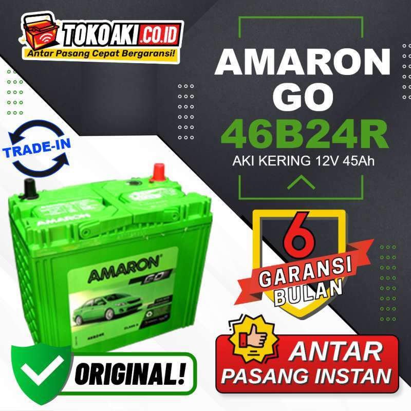 Jual Amaron Go 46B24R - NS60 - 12V 45Ah Aki Kering for Avanza & Veloz di Seller TokoAki Official ...