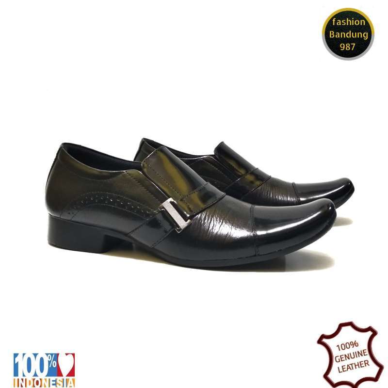 Promo Sepatu Pantofel Pria Model Lancip Bahan Kulit Asli Sepatu Formal ...