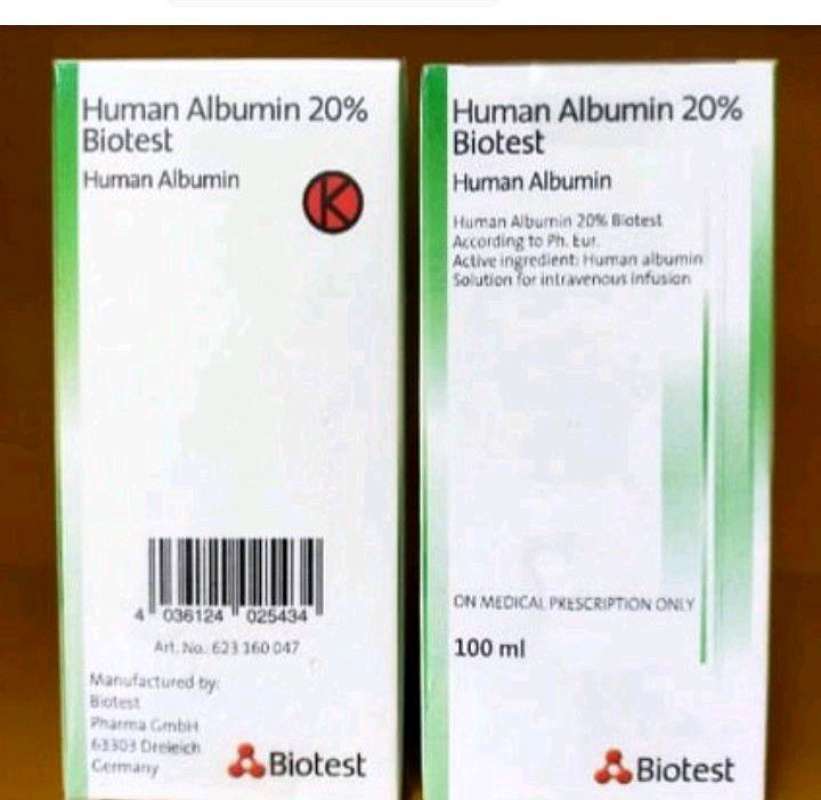 Jual human albumin 20% 100ml di Seller Arsya farma - Pal Meriam, Kota ...