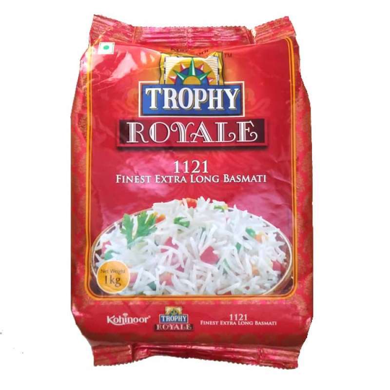 Promo Beras kohinoor royal trophy 1121 basmati rice 1kg Diskon 25% di ...