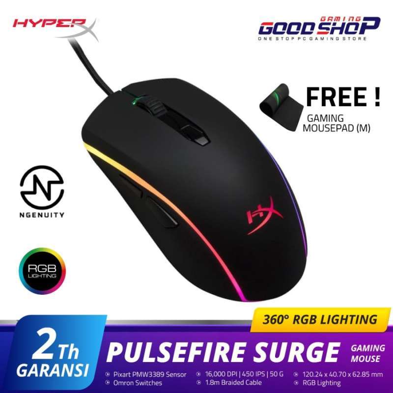 Jual HYPERX PULSEFIRE SURGE PRO RGB GAMING MOUSE di Seller GOOD GAMING ...