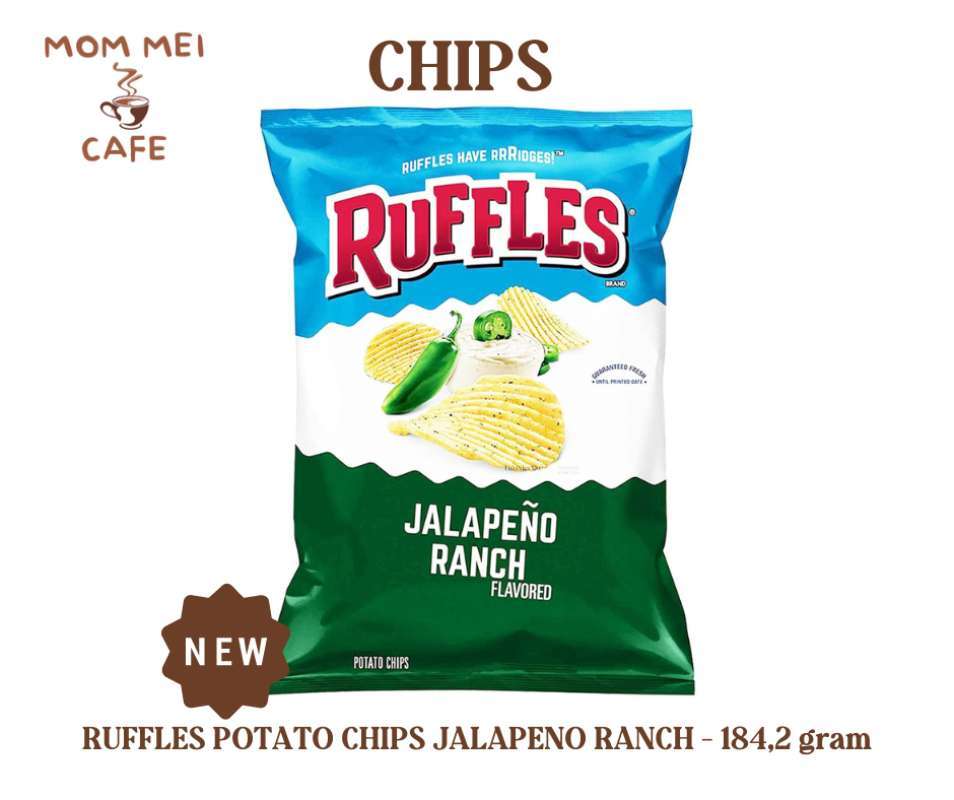 Jual Keripik RUFFLES JALAPENO RANCH Potato Chips di Seller Mom Mei Cafe ...