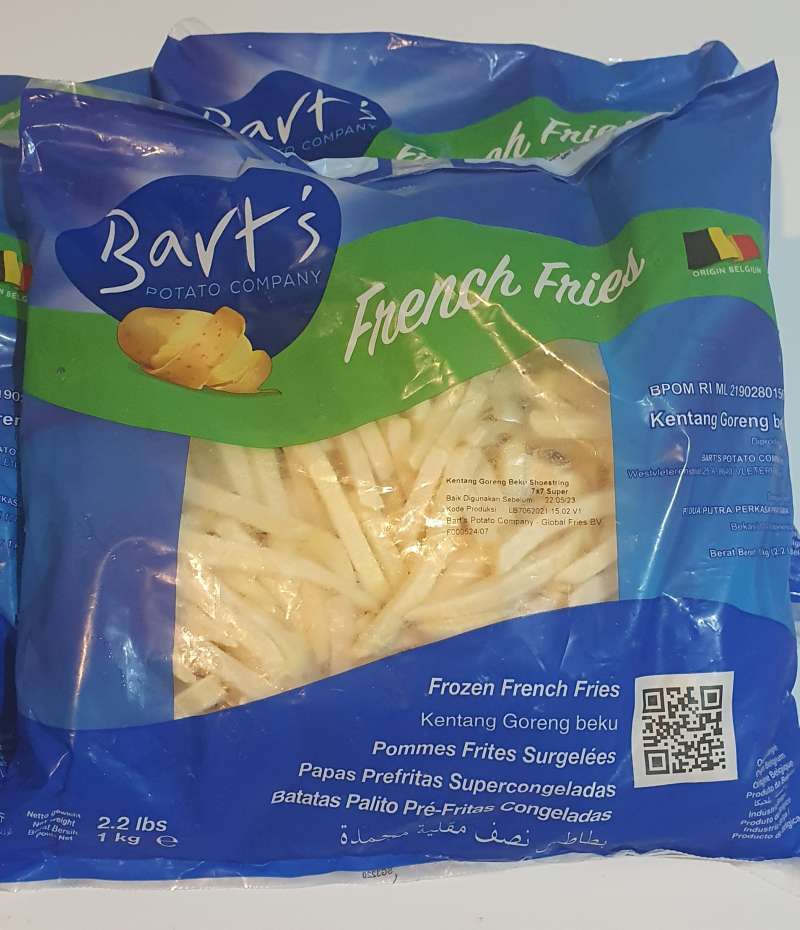 Jual BARTS KENTANG GORENG BEKU 1 KG SHOESTRING FRENCH FRIES di Seller ...