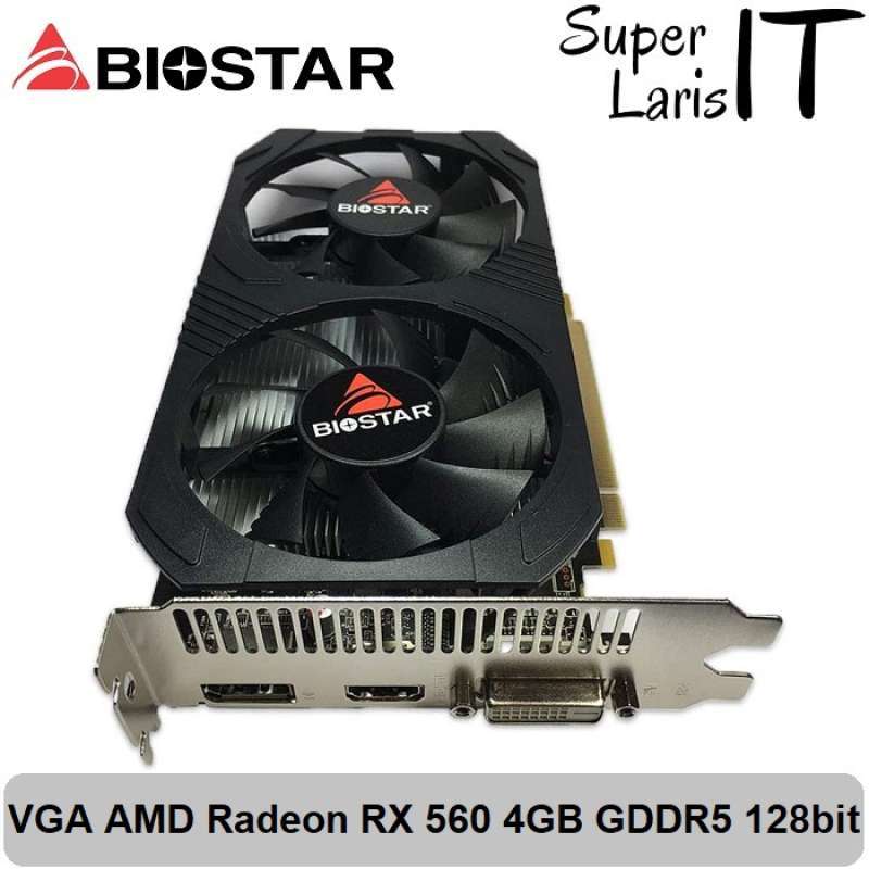 Promo Vga Biostar Rx 560 4gb Gddr5 128bit Amd Radeon Diskon 7% Di ...