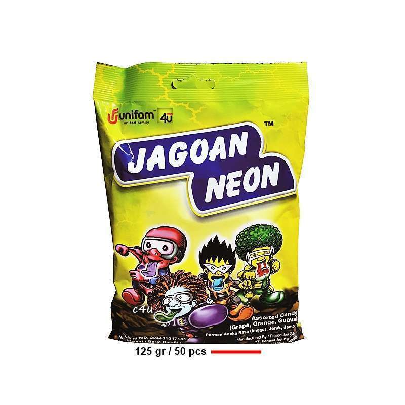 Jual Jagoan Neon Permen Rasa Buah Lidah Berwarna [50 pcs/ZAK] di Seller ...