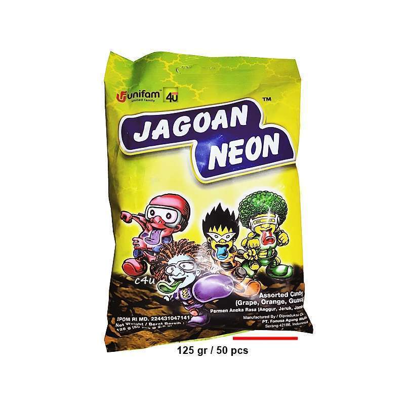 Jual Jagoan Neon Permen Rasa Buah Lidah Berwarna [50 pcs/ZAK] di Seller ...