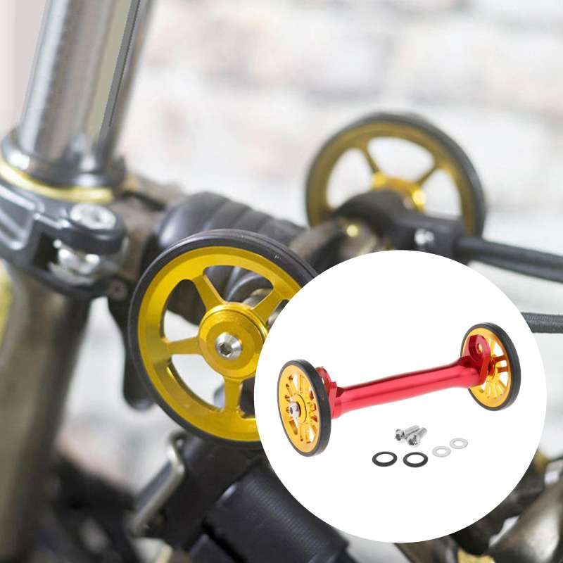 Jual Folding Bikes Easy Wheels Extension Rod with Spacers Red gold di ...