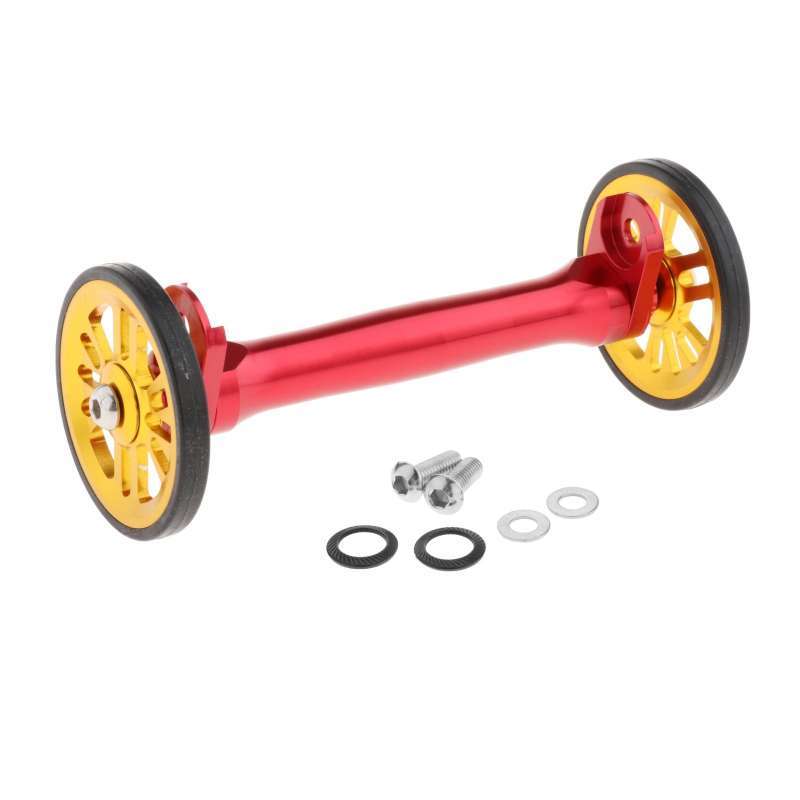 Jual Folding Bikes Easy Wheels Extension Rod with Spacers Red gold di ...