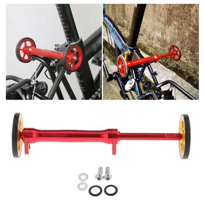 Jual Folding Bikes Easy Wheels Extension Rod with Spacers Red gold di ...