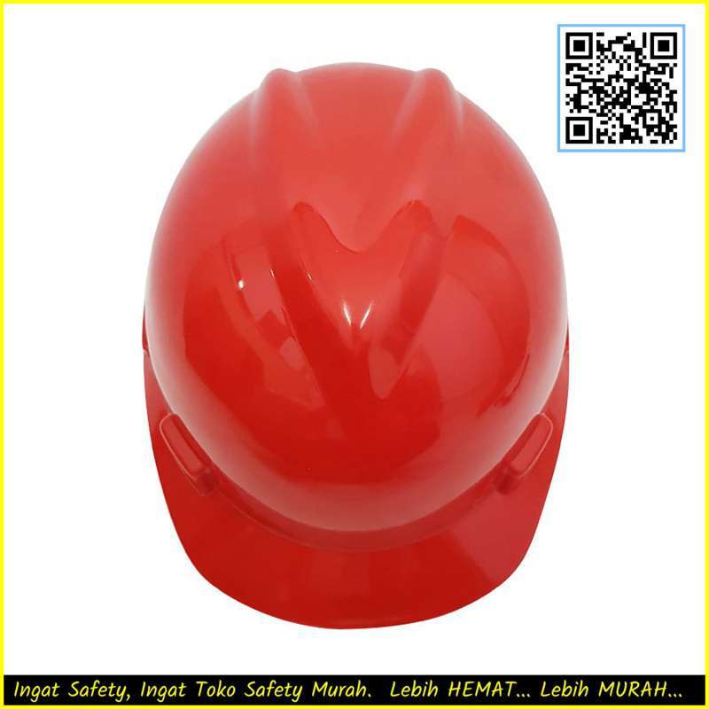 Jual Helm Proyek V Safety Helmet Merah standar SNI MSA Lokal + Sarang ...