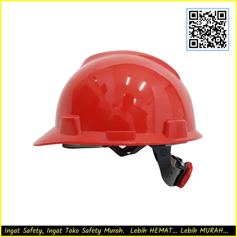 Jual Helm Proyek V Safety Helmet Merah standar SNI MSA Lokal + Sarang ...