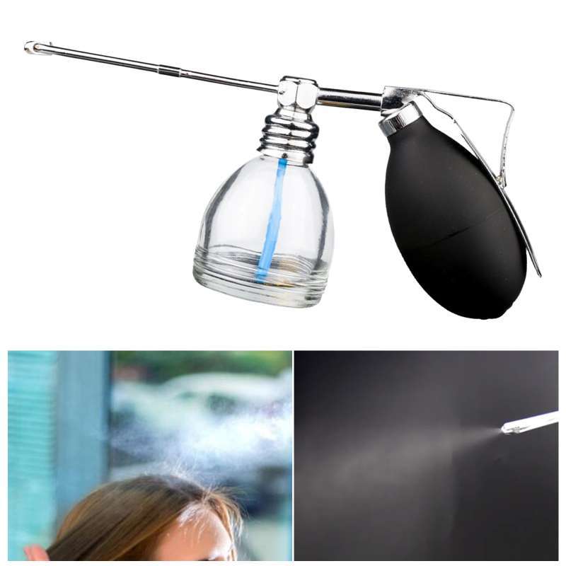 Jual Powder Air Blower Aftershave Lotion Blower for Hair Salon Black di ...