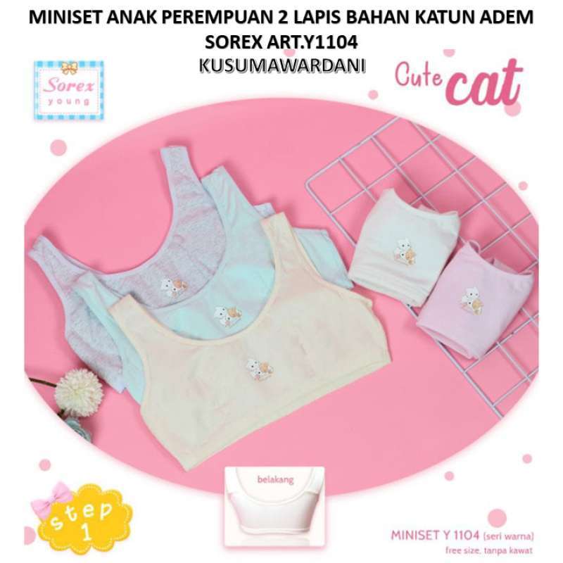 Promo Sorex Art. Y1104 Miniset Anak Remaja Perempuan Step 1 Tali Lebar ...