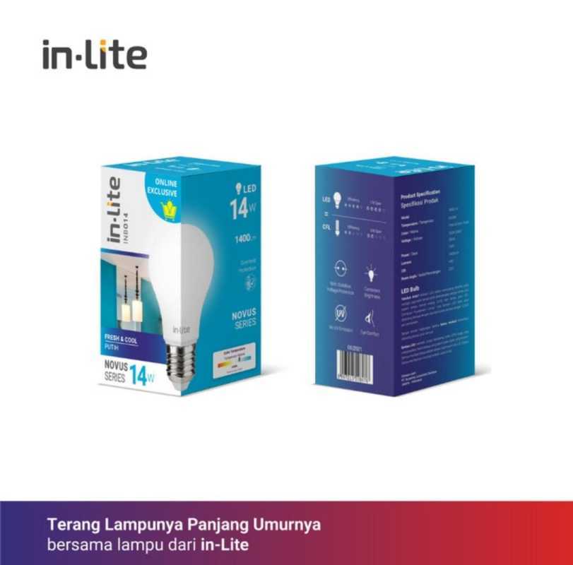 Jual Lampu LED In-lite NOVUS 14w 14 watt bulb bergaransi Inlite di ...