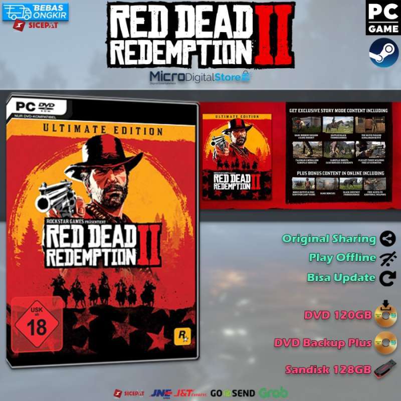 Jual Red Dead Redemption 2 Ultimate Edition Pc Original - Dvd Backup ...