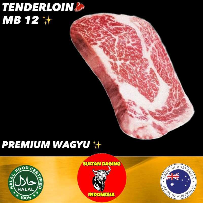 Promo WAGYU TENDERLOIN MB 12 PREMIUM 210 GRAM IMPORT DARI AUSSIE/ WAGYU ...