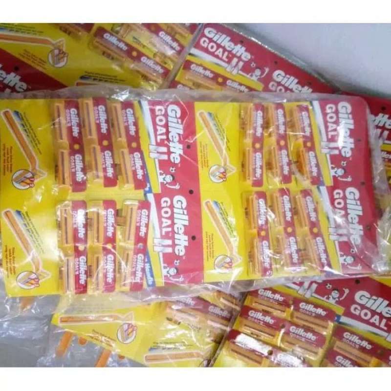 Jual Gillette Goal II HC Single Alat Cukur [24 pcs] Kuning Orange di ...