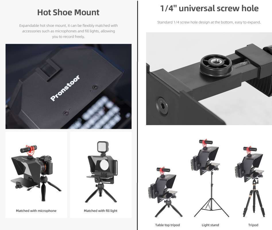 Jual Teleprompter Portable Camera Dslr Mirrorless Smartphone Remote ...