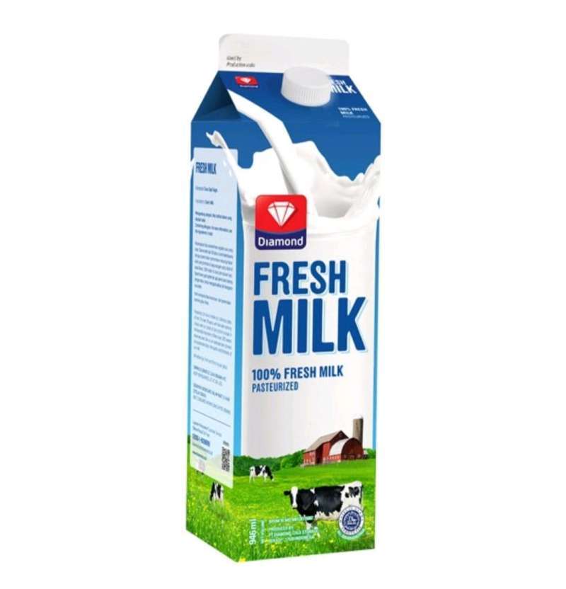 Jual Diamond Fresh Milk Plain 946ml (1 Liter) Di Seller Nyaba Nusantara ...