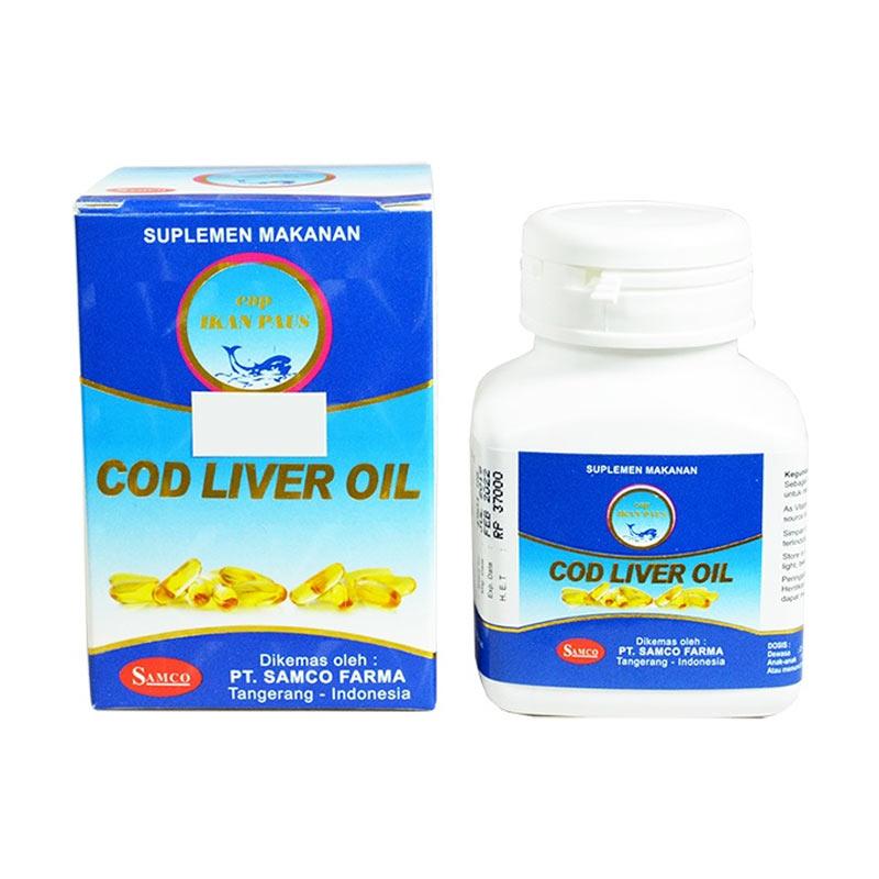 Jual Samco Farma Cod Liver Oil Cap Ikan Paus Suplemen Anak di Seller ...