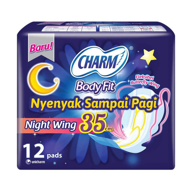 Jual Charm Body Fit Super Comfort Night Wing Pembalut Wanita [35 cm/ 12 ...