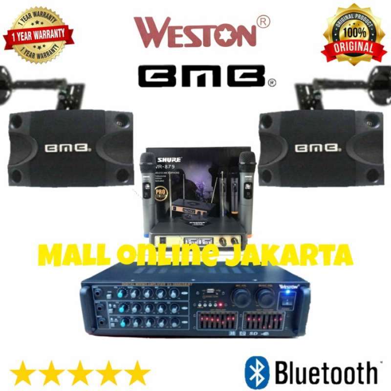 Jual SALE paket sound system bluetooth bmb 10 inch Original karaoke ...