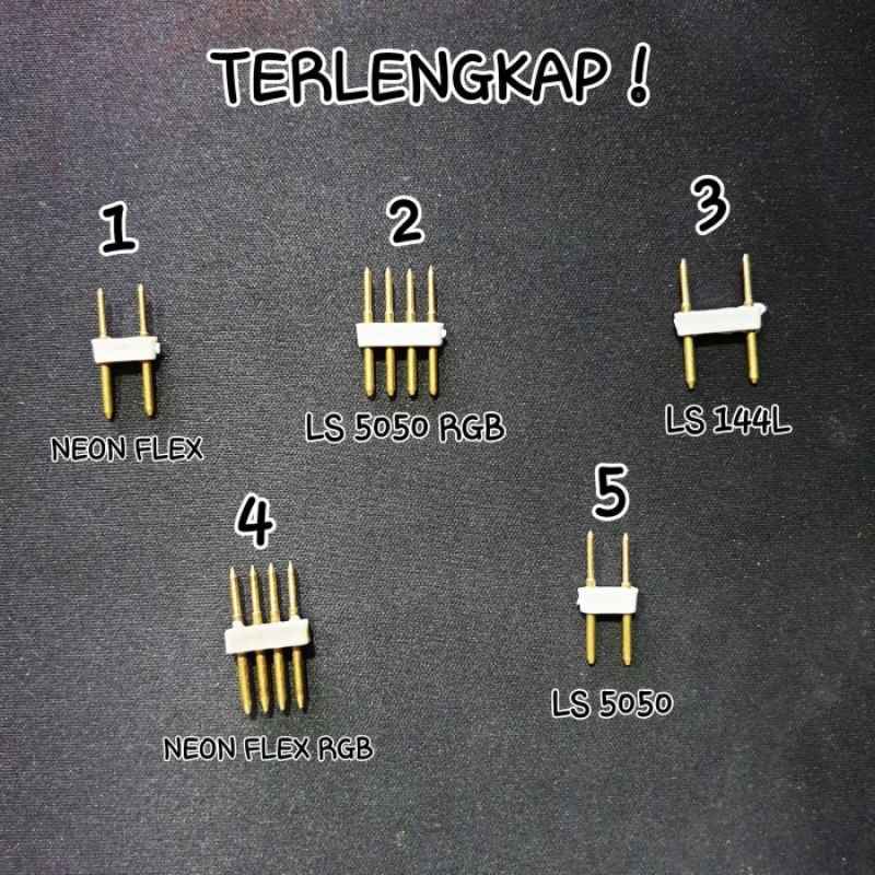 Promo jarum led strip / pin connector rgb / jarum socket neon flex - No ...