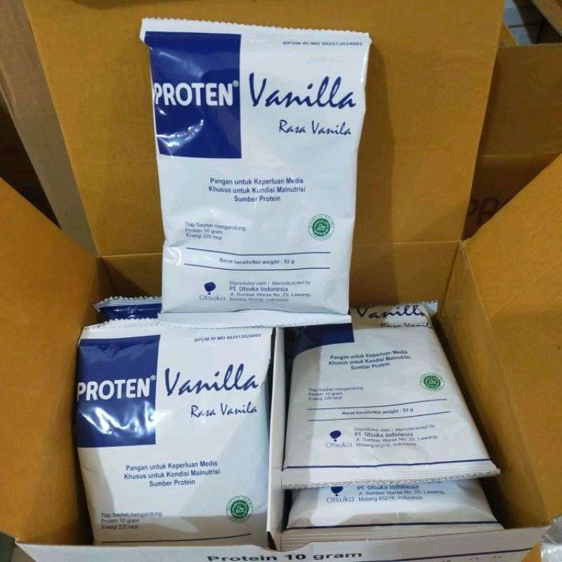 Jual PROTEN (SUSU SOYA BUBUK) HIGH PROTEIN | Rasa Vanilla & Coklat | di ...