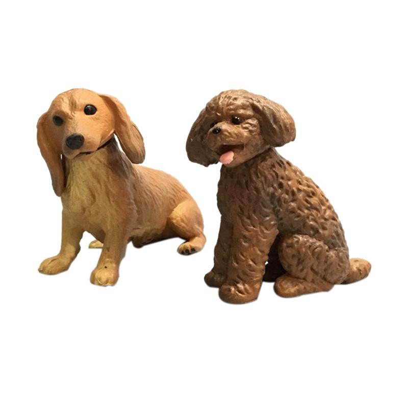 Jual Takara Tomy Ania Miniature Dachshund And Toy Poodle Animal Figure ...
