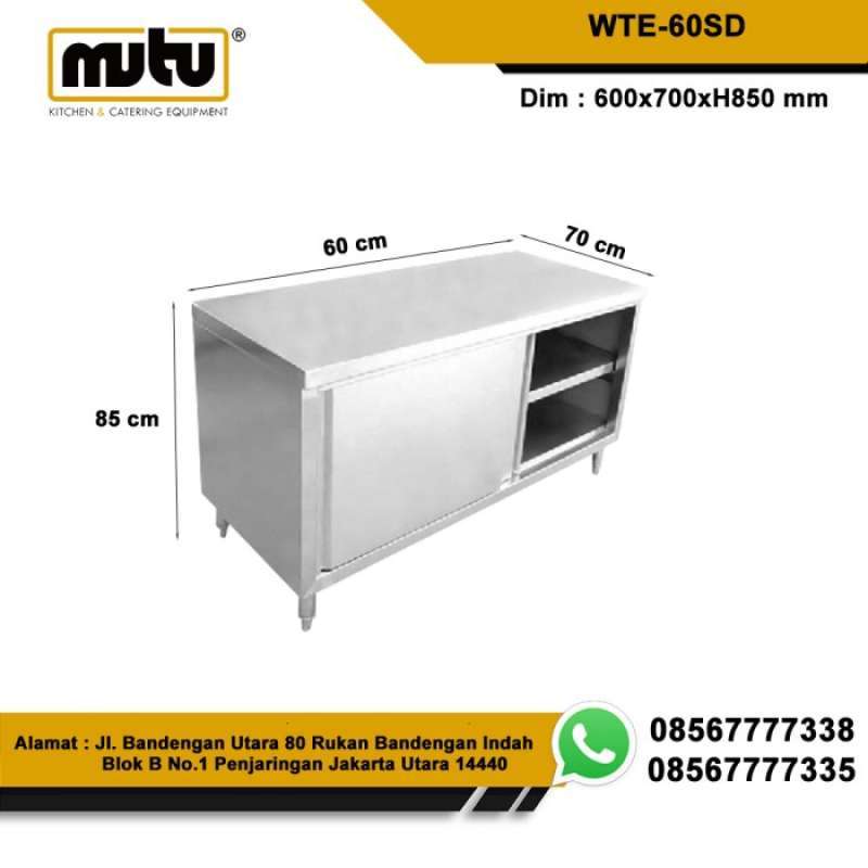 Promo lemari stainless| lemari dapur | meja stainless WTE-6SD ...