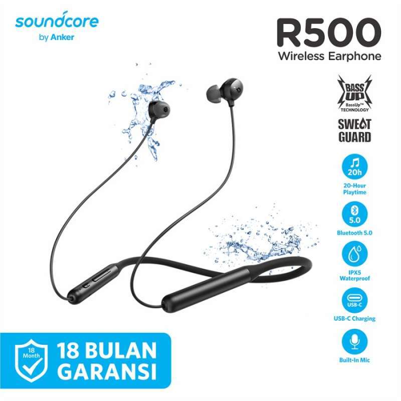 Promo Earphone Bluetooth SoundCore R500 - A3213 Diskon 58% di Seller ...