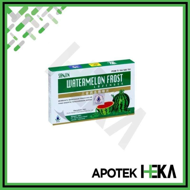 Jual Sanjin Watermelon Lozenges 12 Tablet - Panas Dalam Sakit ...