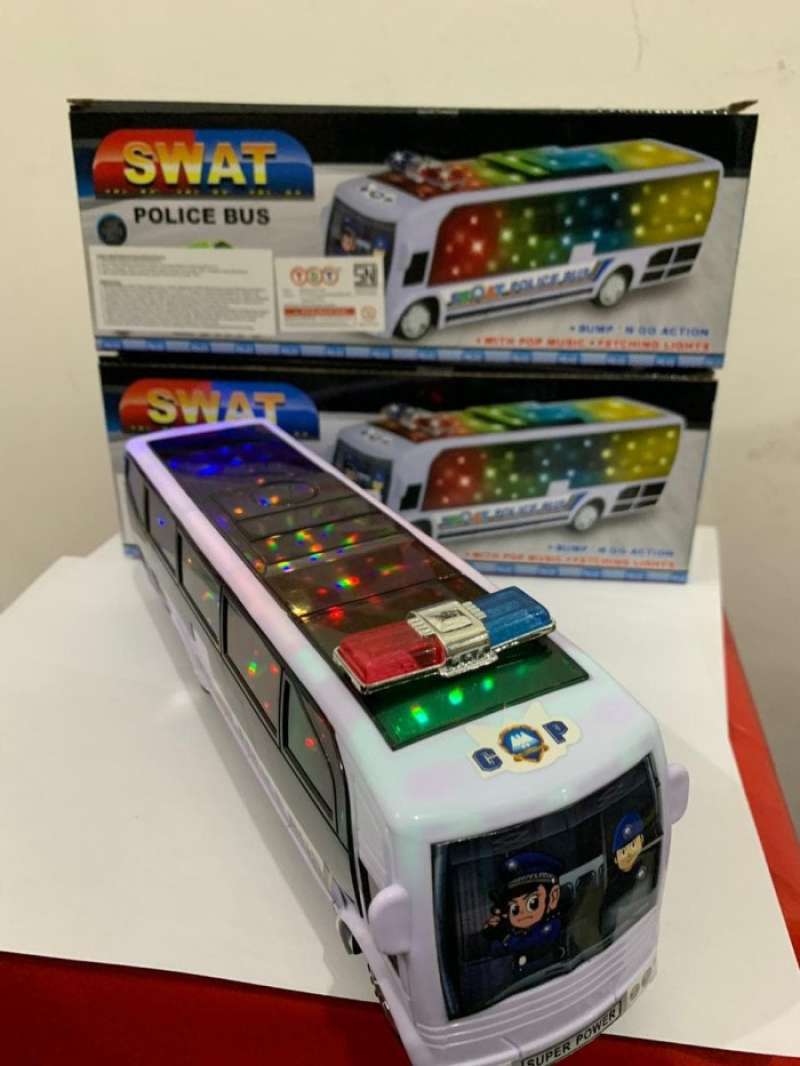 Jual Mainan Anak Bus Polisi / Electric Bus Di Seller Pasar Murah ...