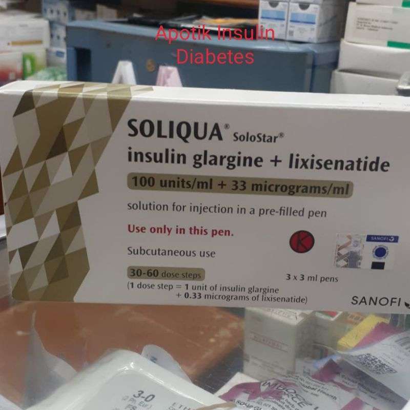 Jual Insulin Soliqua100 ml + 33 ml / Box di Seller N2A Healt - N2A ...