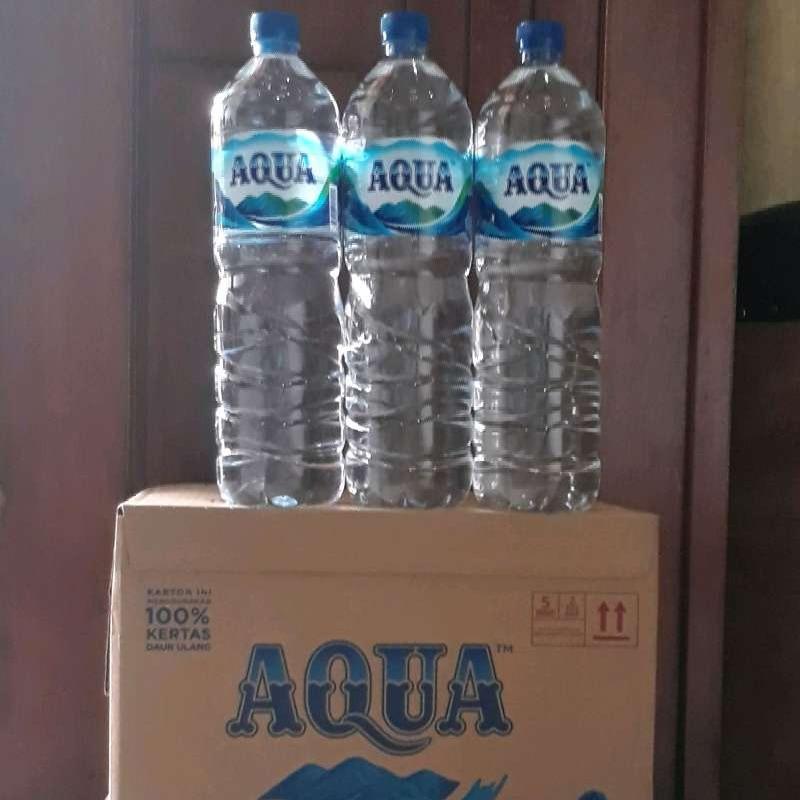 Promo Air Mineral Aqua [ Botol/1500 Ml/12 Pcs ] Diskon 9% di Seller ...