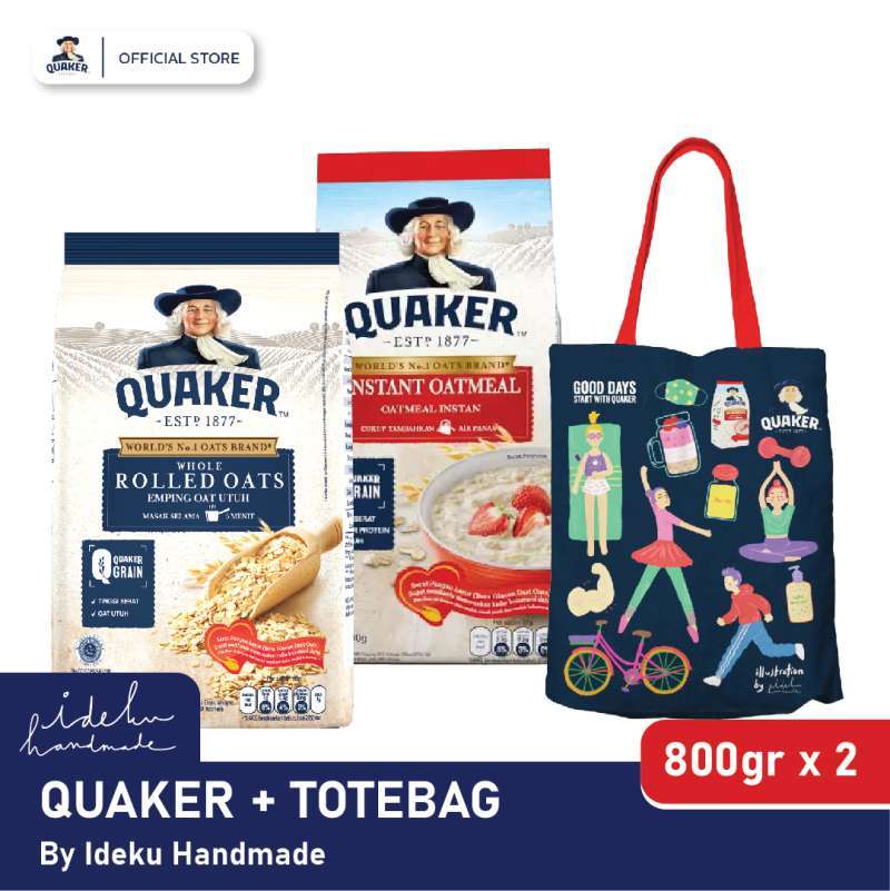 Jual Bundling Quaker + Totebag By Ideku Handmade [1600 g] di Seller ...