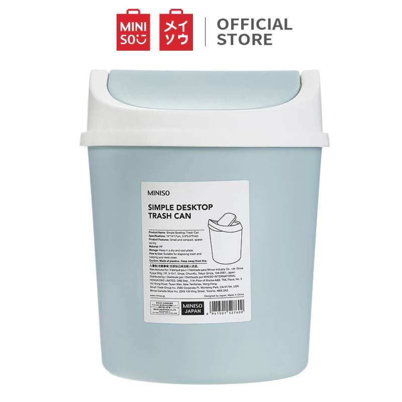 Jual MINISO Tempat Sampah Meja Kecil Mini Waste Bin Trash Bin Can ...