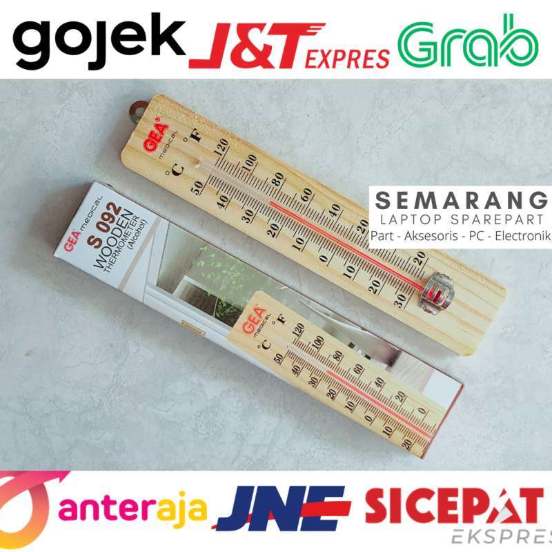 Jual GEA THERMOMETER RUANG Dinding Kayu Termometer Ruangan Alat Ukur ...