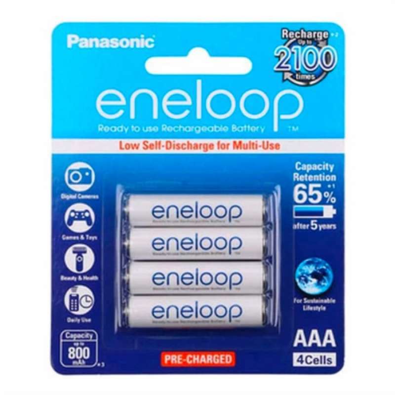 Jual baterai panasonic eneloop aaa recharge batre battery a3 ORIGINAL ...