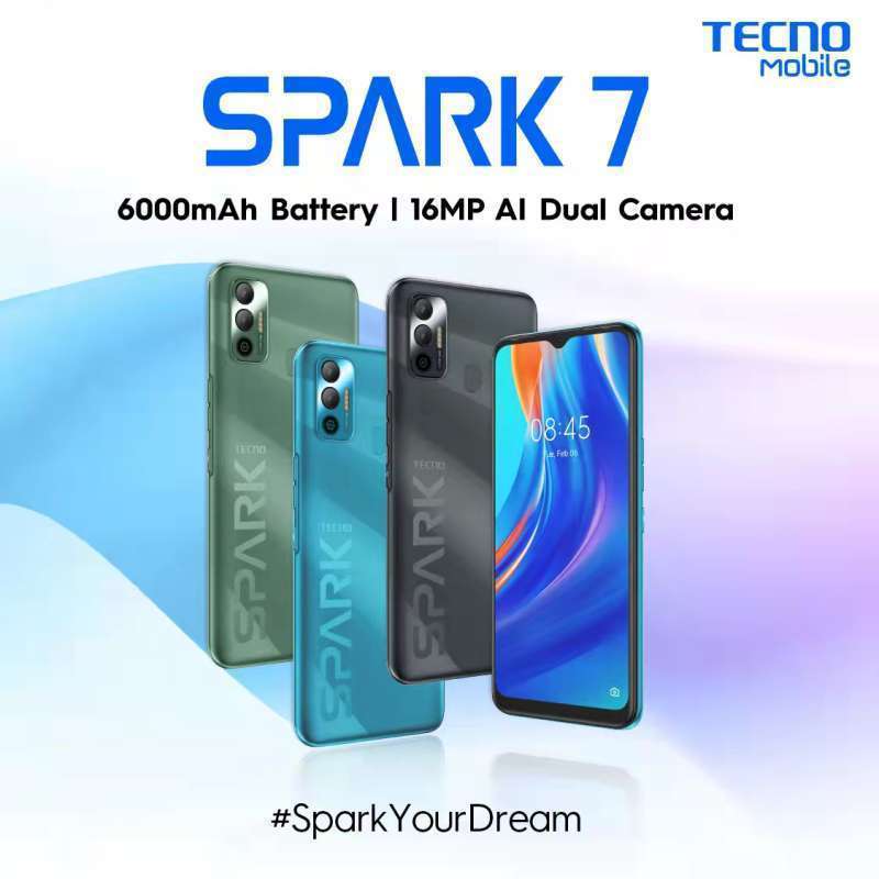 Jual Spark Tecno 7 Spesifikasi Original, Murah & Diskon Harga Februari ...