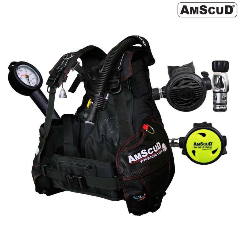 Promo Paket Scuba AmScuD PREDATOR Uno / BCD AmScuD Predator / Peralatan ...
