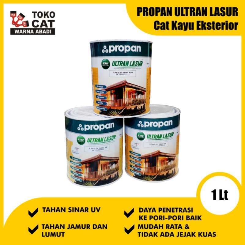 Promo Cat Politur Propan Ultran Lasur Warna 1 Liter - Caramel Diskon 9% ...