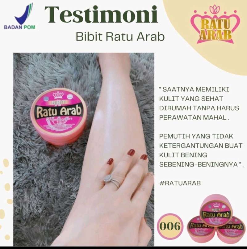 Jual Bibit Ratu Arab Whitening Care Original | Handbody Ratu Arab ...