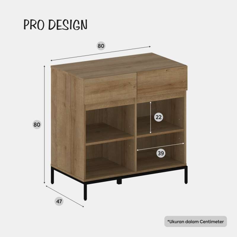 Jual Pro Design Petra Bufet [2 Pintu/ 2 Laci] Di Seller Pro Design ...