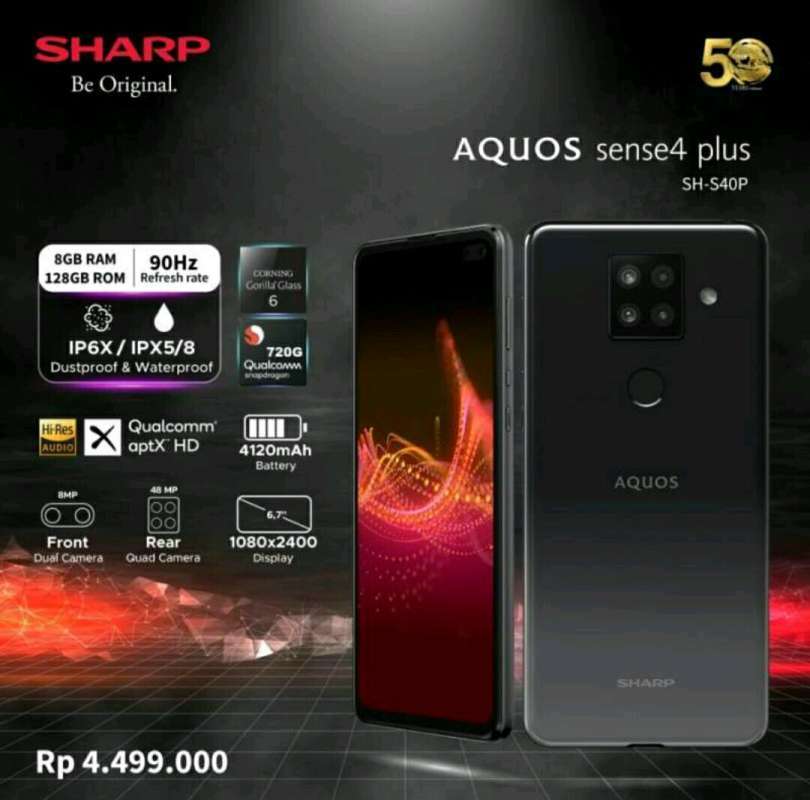 Jual Sharp Aquos 4 Sense Spesifikasi Original, Murah & Diskon Harga Mei ...